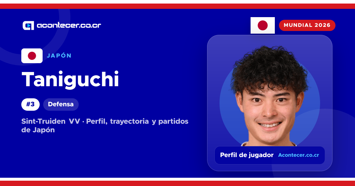 Taniguchi Mundial 2026: club, dorsal, posición y partidos con Japón ...