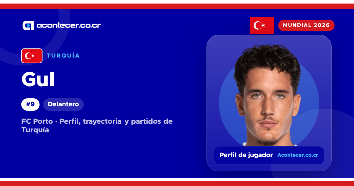 Gul: perfil, club y partidos con Turquía en Mundial 2026 | Acontecer.co.cr
